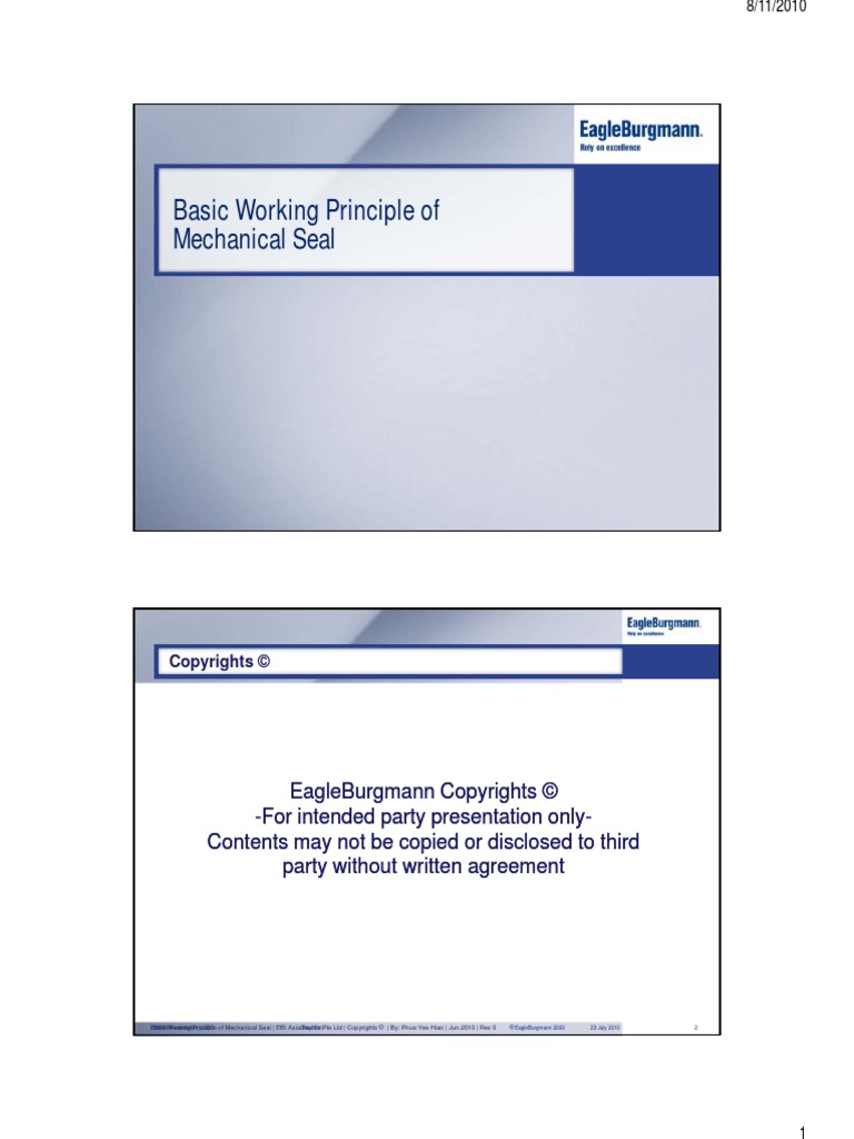 002 Basic Working Principle of Mechanical Seal-Rev 00 | PDF | Applied And Interdisciplinary ...