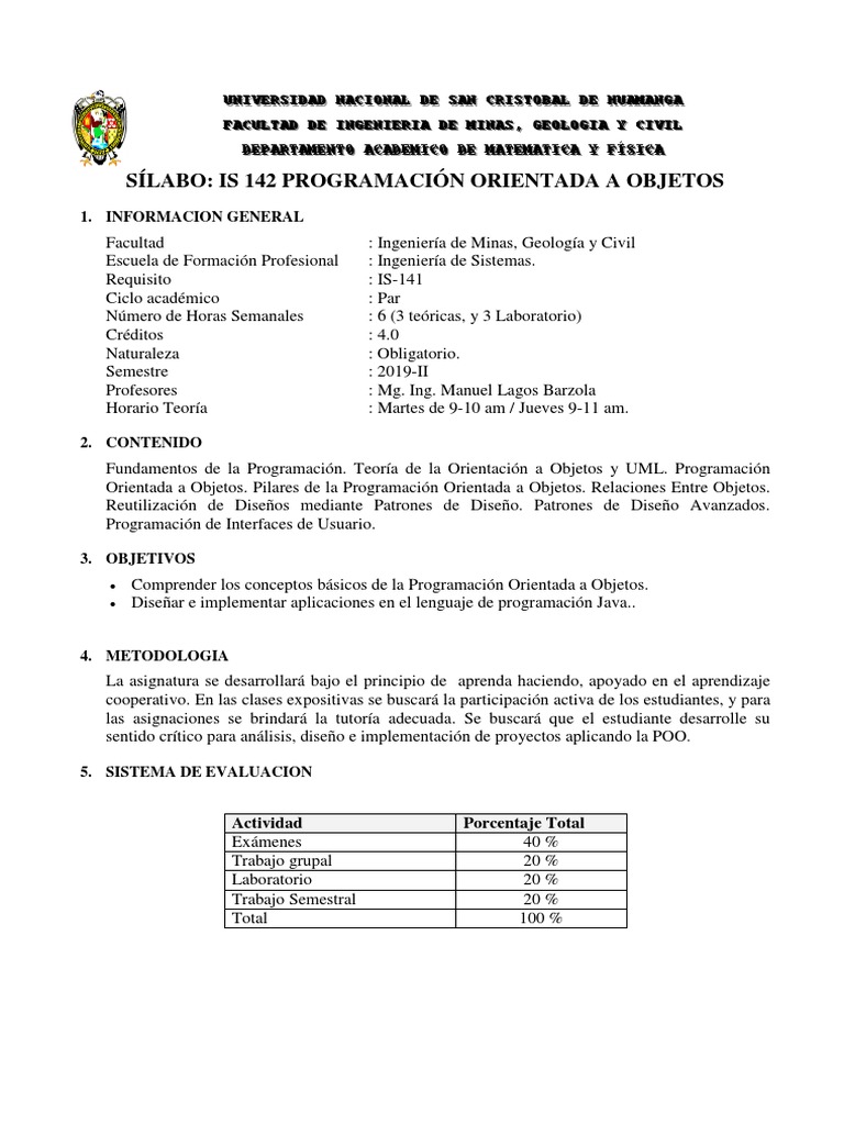 Programación Orientada A Objetos PDF | Descargar gratis PDF | Programación orientada a objetos ...