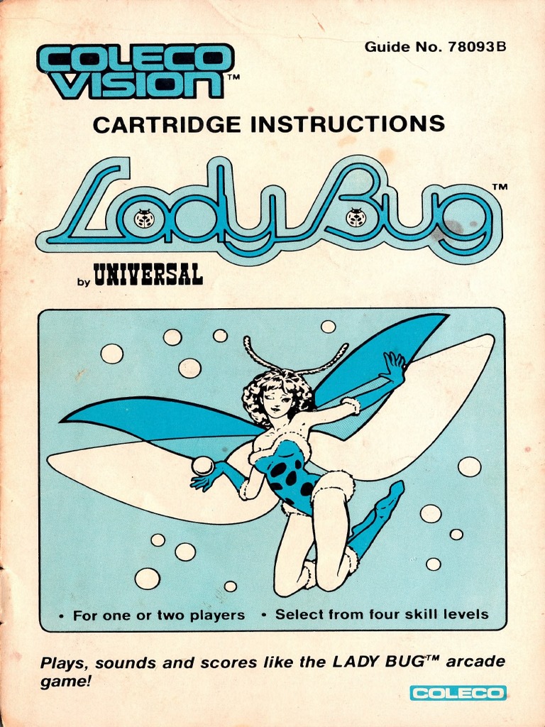 Lady Bug Game Manual 1982 | PDF