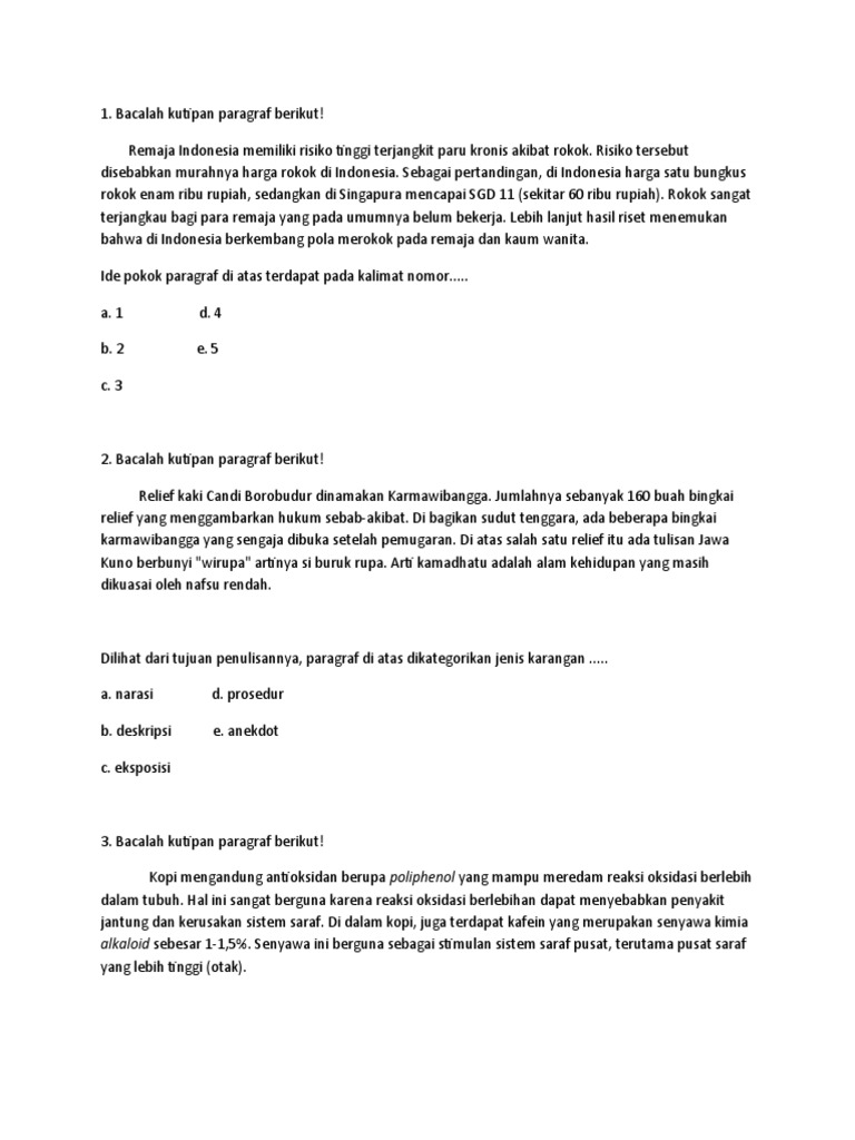 Soal B Indonesia Kls X | PDF | Perjalanan | Kajian Bahasa Asing