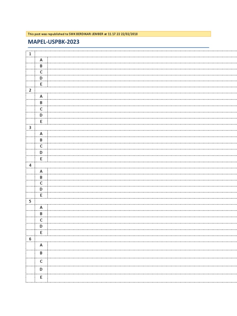 Word-Mapel-Usp 2023 | PDF