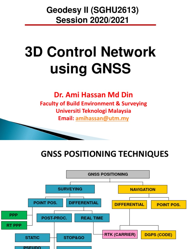 GNSS Techniques for Control Network Surveying | PDF | Surveying ...