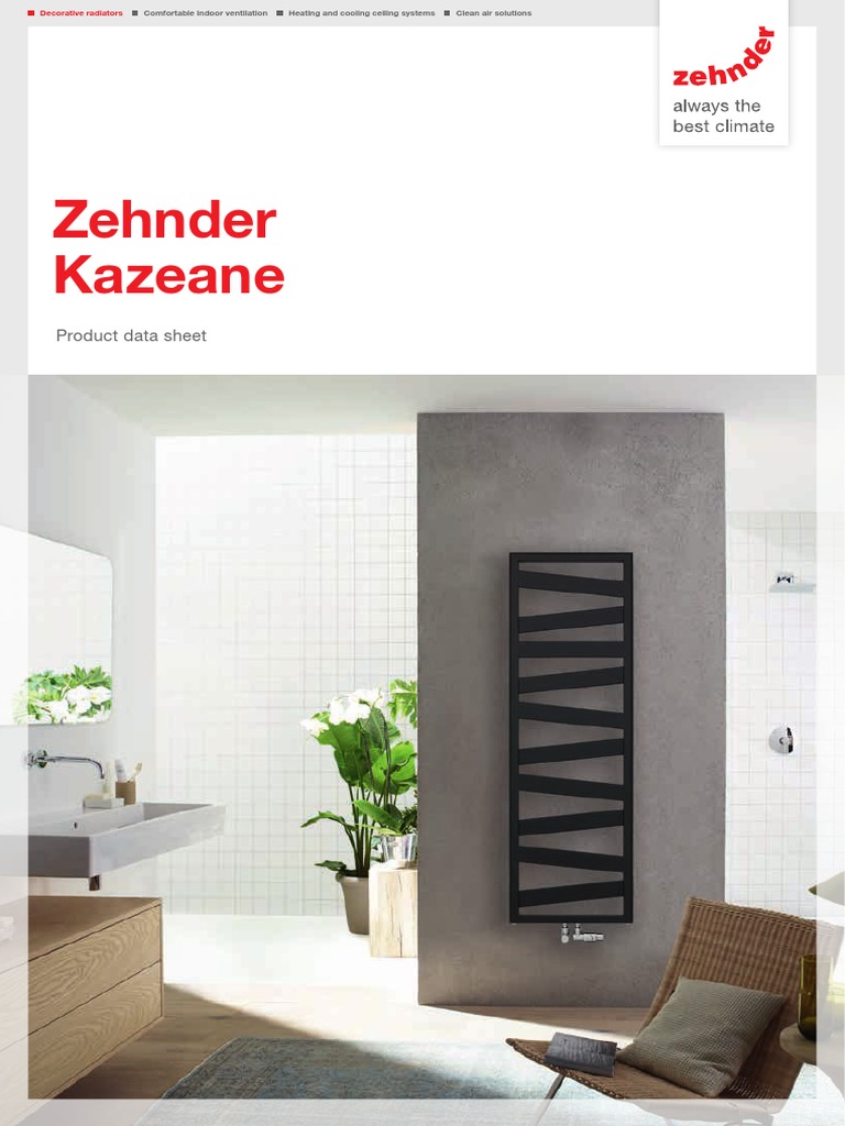 Zehnder RAD Ribbon DAS C SI en | PDF | Radiator | Building