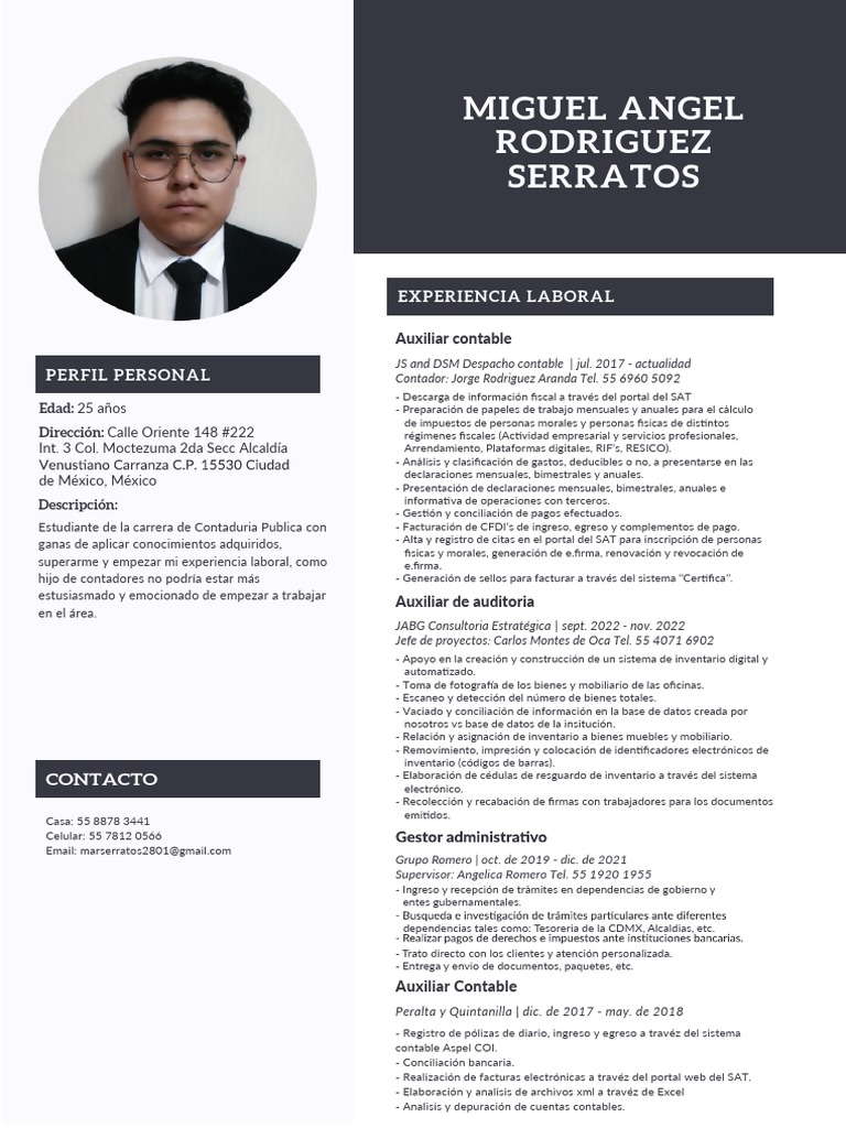 Curriculum Actualizado | PDF | Contador | Business