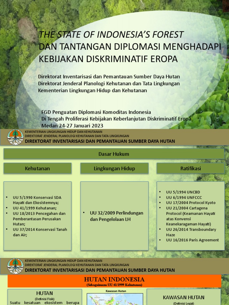 Paparan KLHK - The State of Indonesia's Forests | PDF