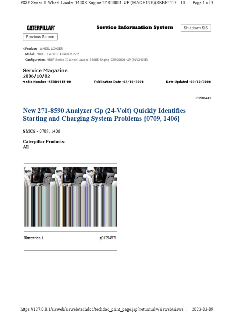 New 271-8590 Analyzer GP (24-Volt) Quickly Identifies Starting and Charging System Problems ...