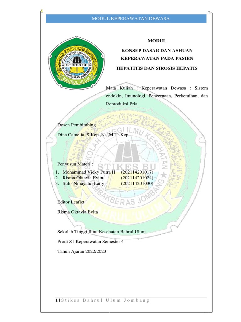 Modul Keperawatan Hepatitis | PDF