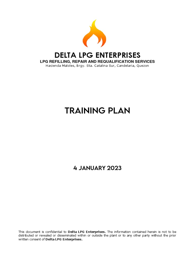 Training Plan 2023 | PDF | Goal | Employment