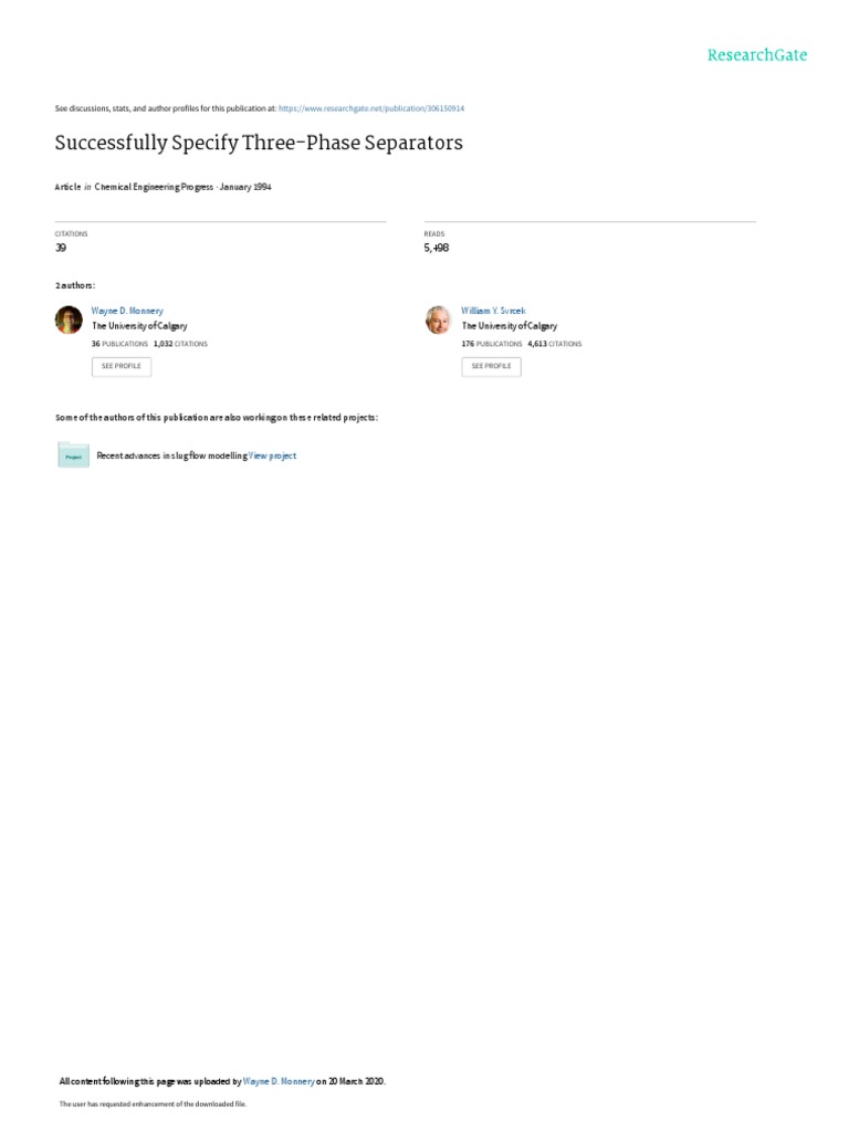 3 PhaseSeparatorSizing PDF | PDF | Art | Computers