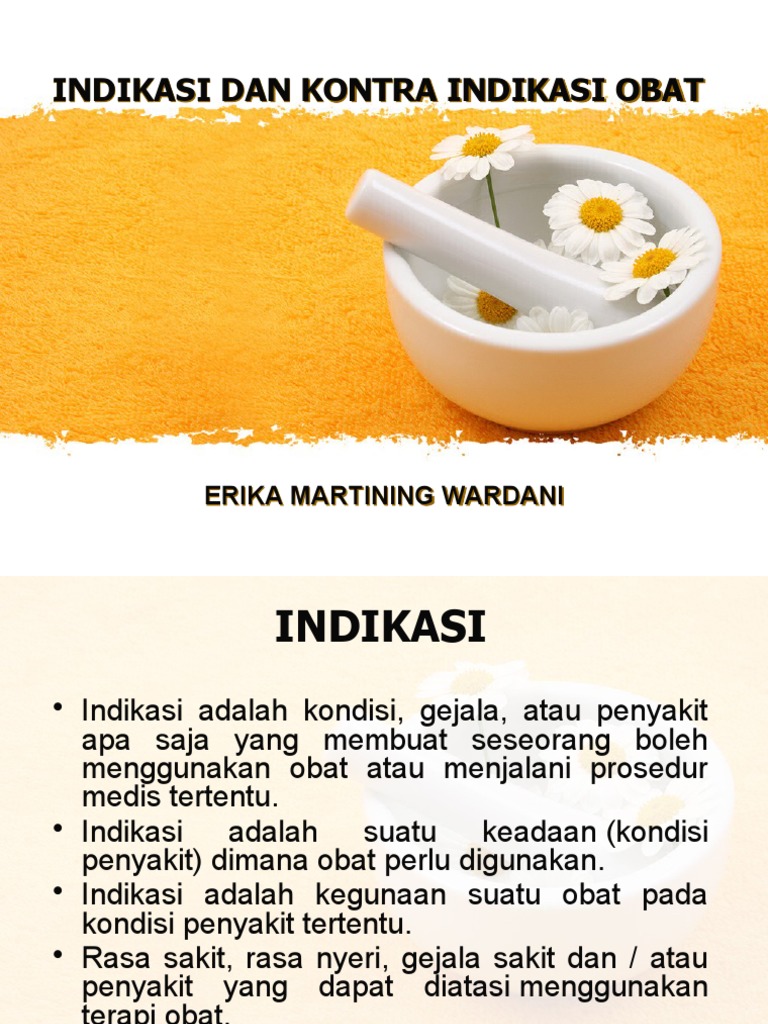 2023 - Indikasi Dan Kontra Indikasi Obat | PDF | Pengembangan Diri