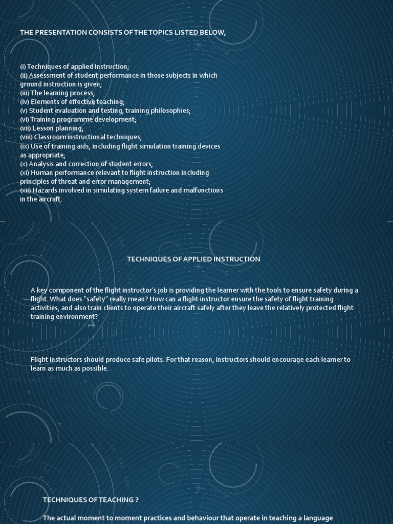 AFI Ground CLASSES - ROSHAN | PDF | Learning | Learning Theory (Education)