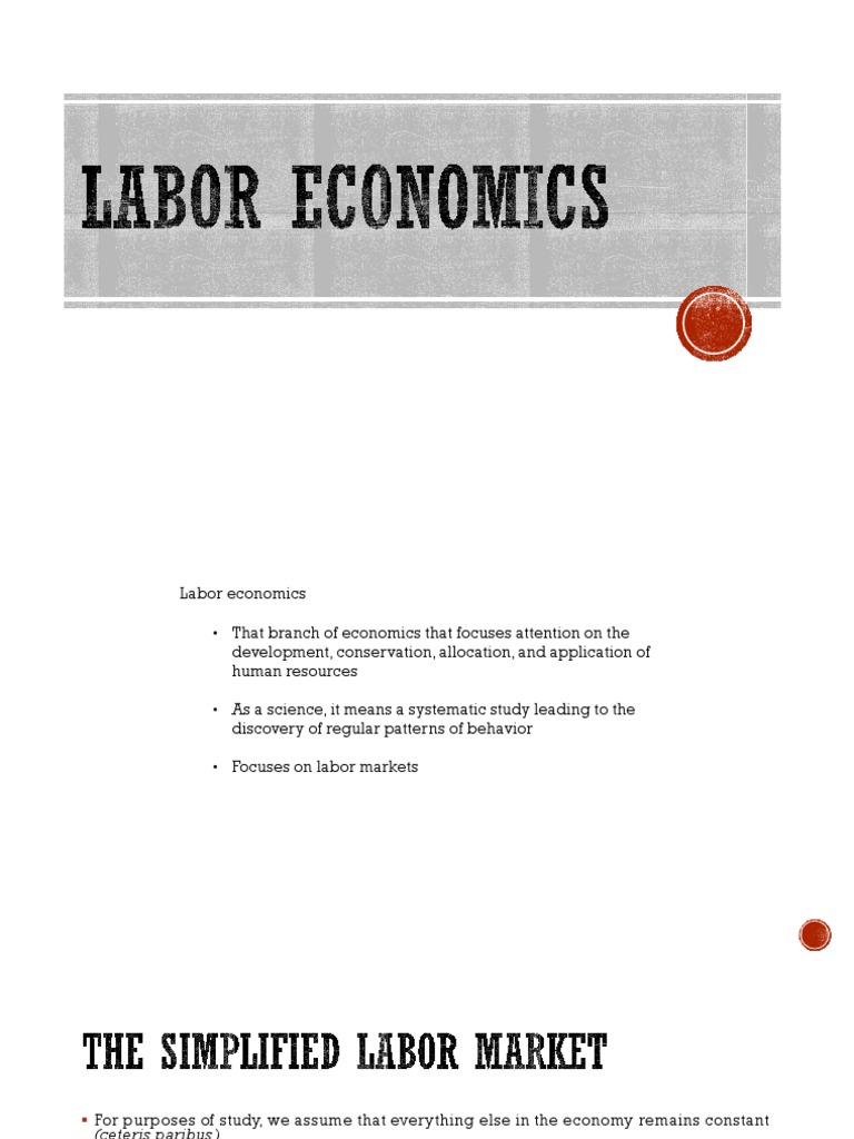 Labor Economics | PDF | Labour Economics | Elasticity (Economics)
