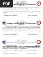 BSP Med Cert and Parental Consent | PDF