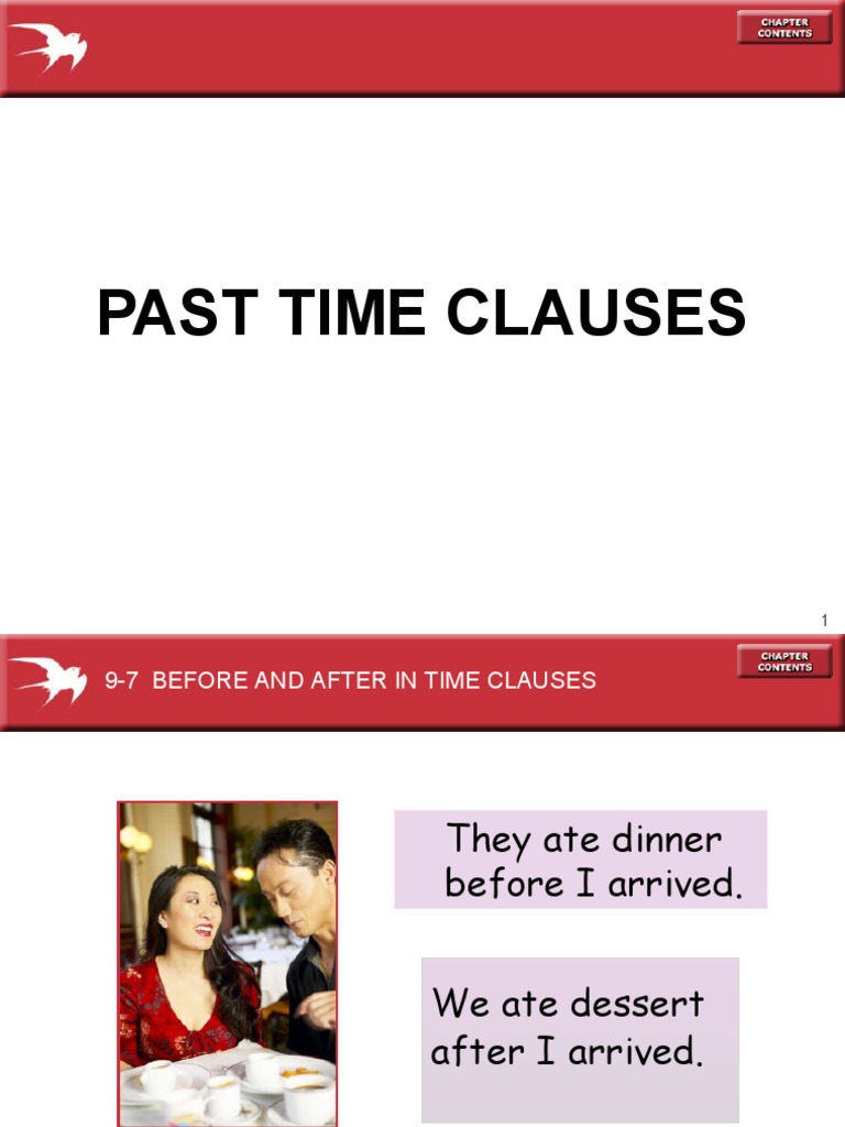 Understanding Time Clauses | PDF | Clause | Sentence (Linguistics)