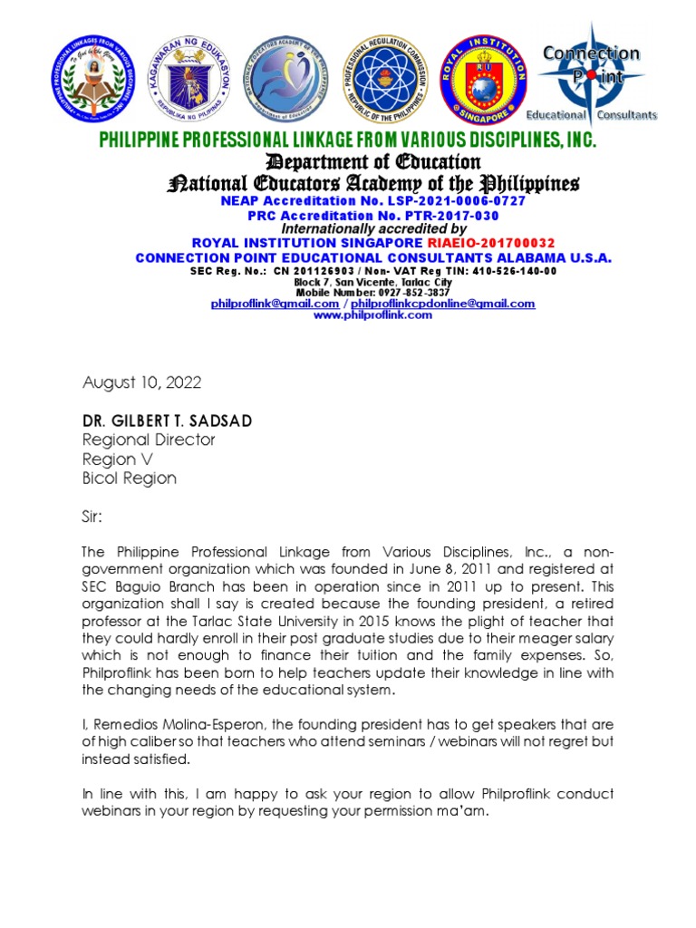 Gilbert T. Sadsad: NEAP Seminar Proposal | PDF | Educational Technology ...