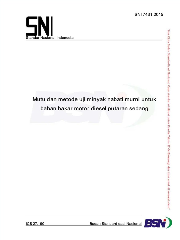 PDF Sni 7431 2015 - Compress PDF | PDF