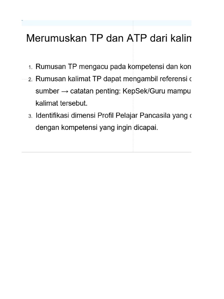 ANALISIS CP DAN MEMBUAT TP_ATP_MODUL AJAR @@ | PDF