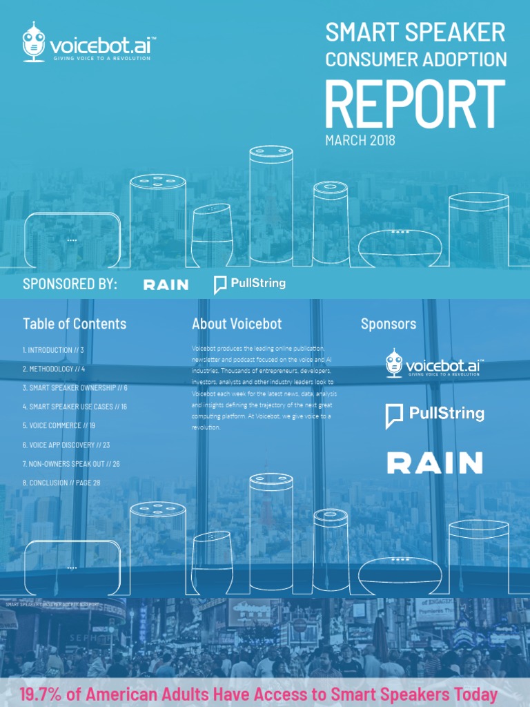 Smart Speaker Consumer Adoption Report 2018 Voicebot PDF | PDF | Amazon Echo | Siri