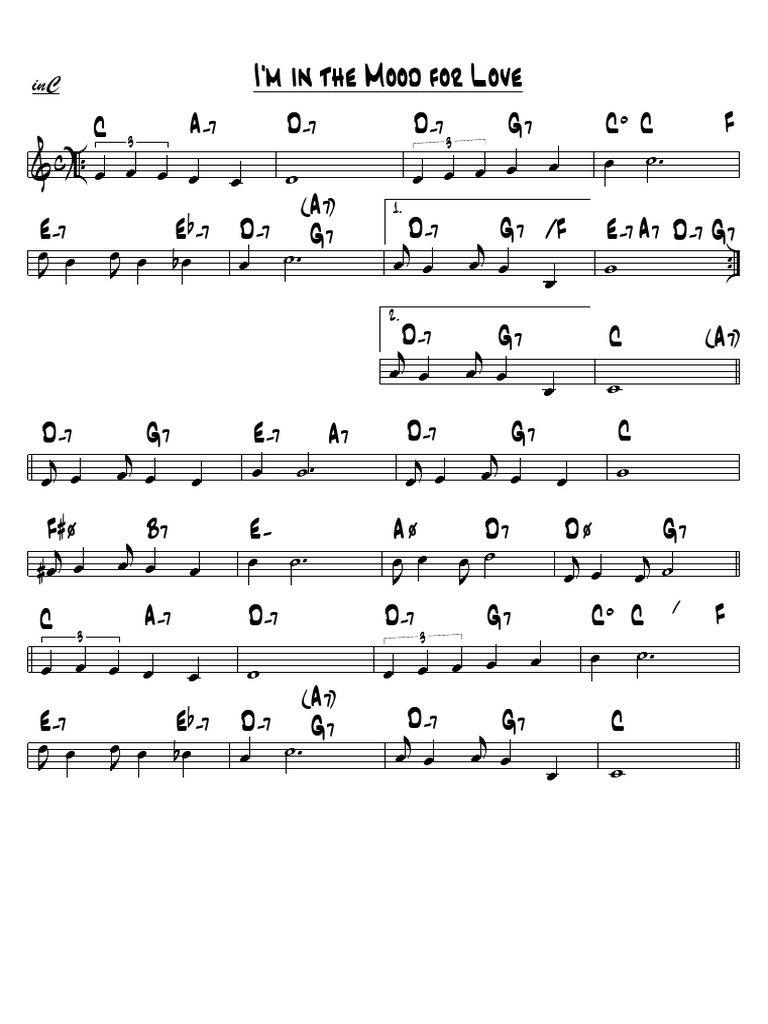 I'm in The Mood For Love PDF | PDF