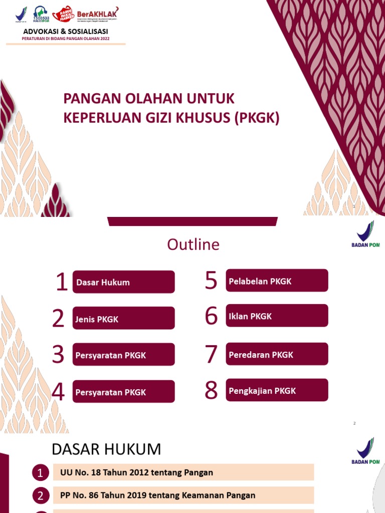 Pangan Olahan Medis Khusus (PKMK) | PDF