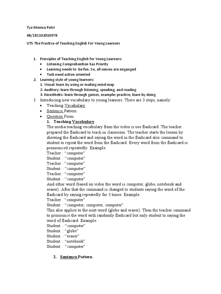Teaching English to Young Learners | PDF | Language Arts & Discipline