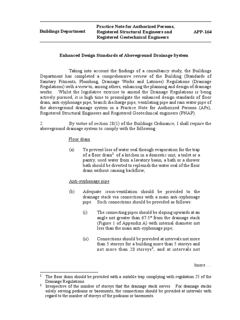 Enhanced Standards for Drainage Systems | PDF | Drainage | Plumbing