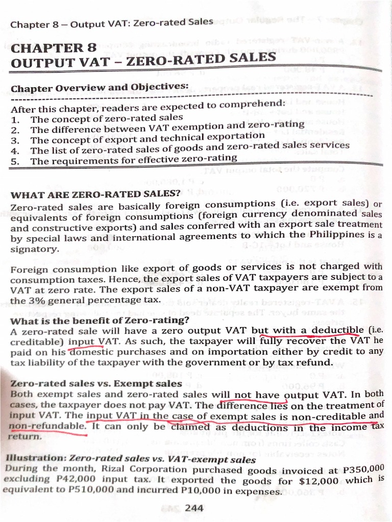 Chapter 8 Op Vat Zero Rate | PDF