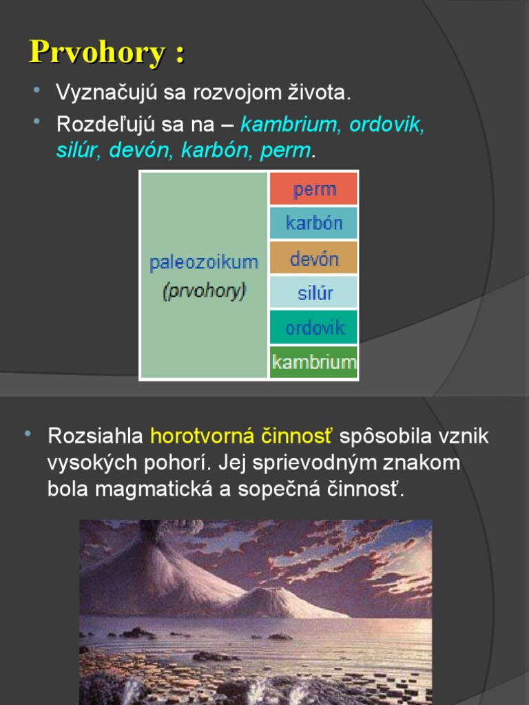 Prvohory A Druhohory | PDF