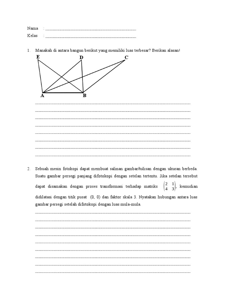 Transformasi | PDF | Metode & Bahan Ajar