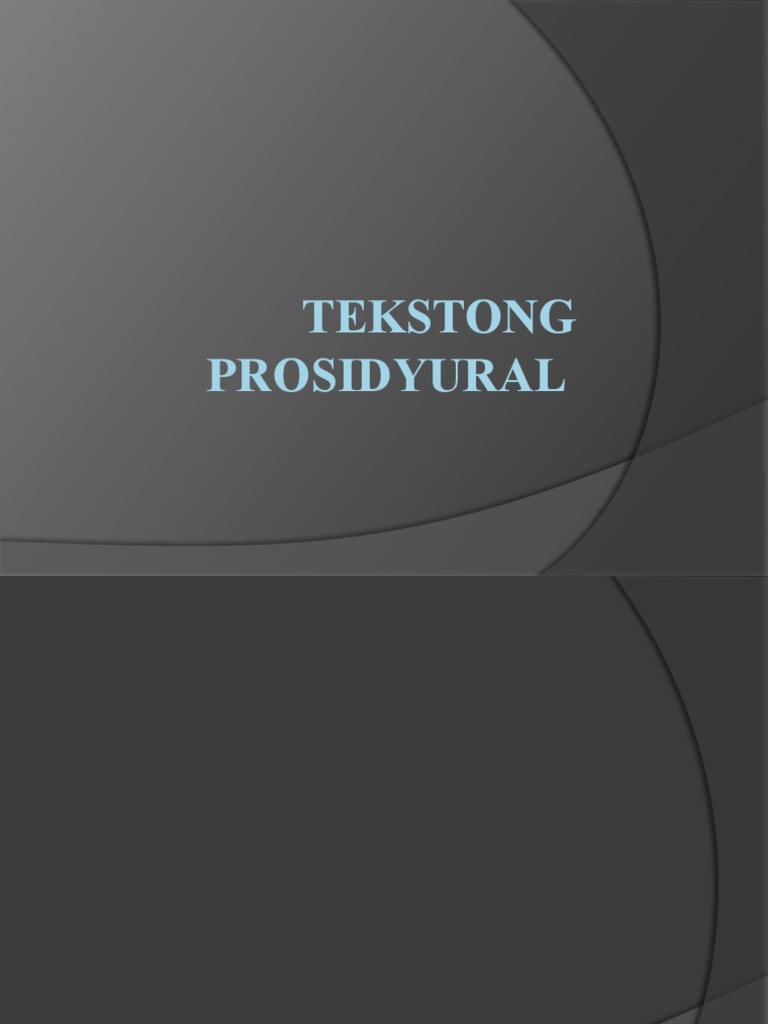 Tekstong Prosidyural | PDF