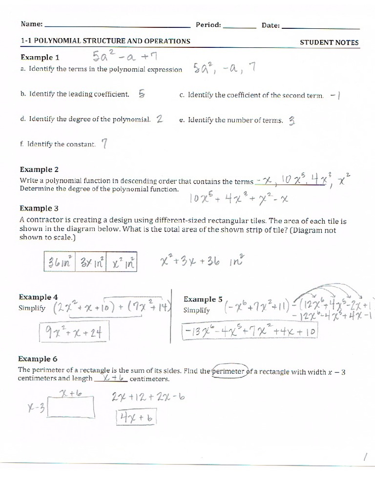 1.1 Polynomial Notes FILLED in | PDF