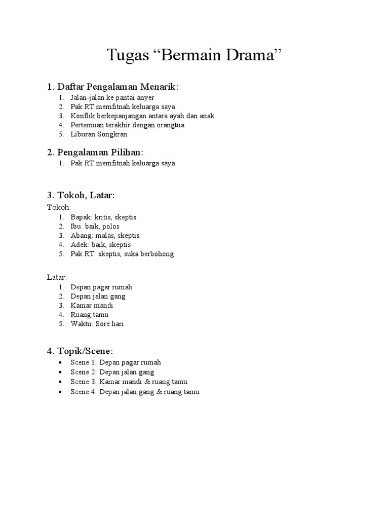 Tugas Drama | PDF