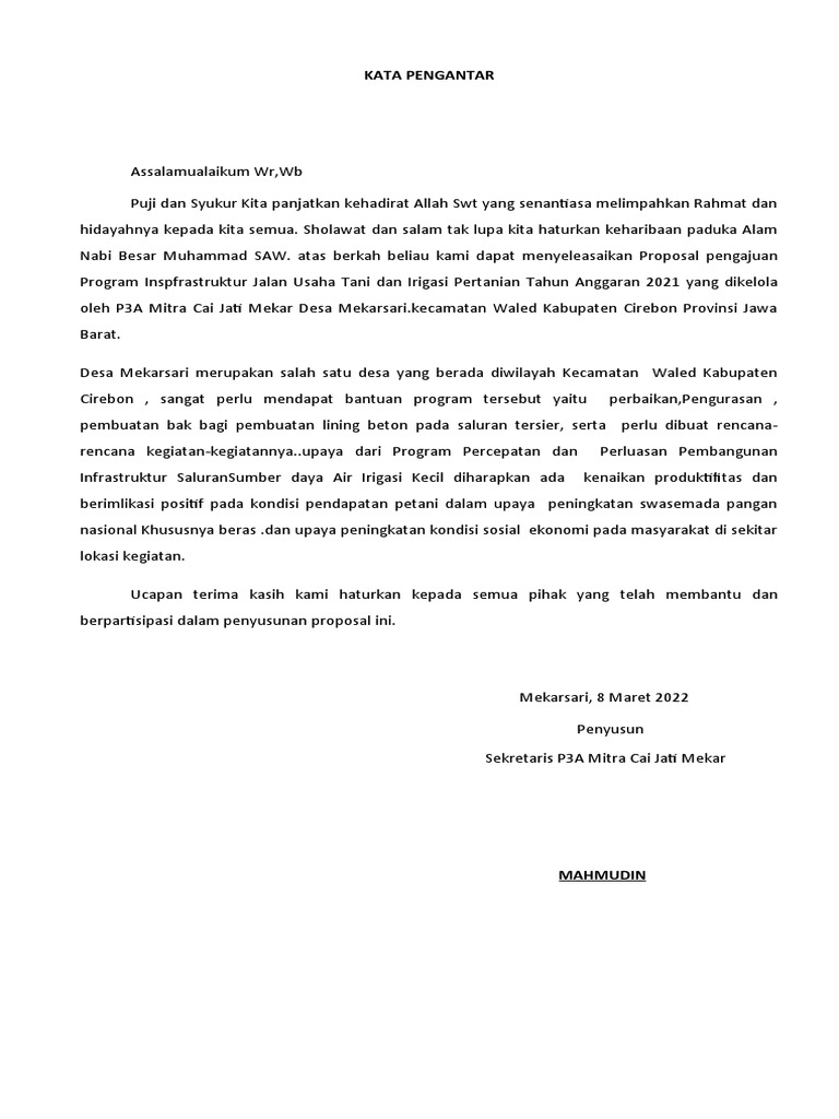 PRoposal P3A MITRA CAI | PDF