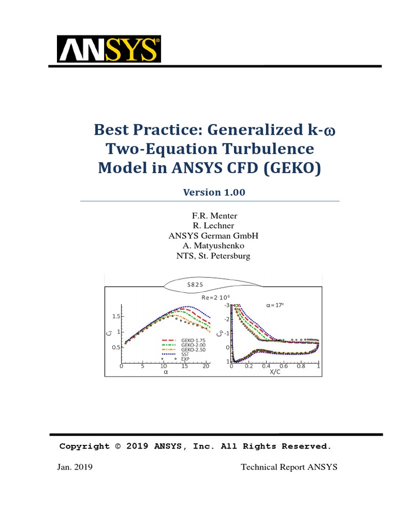 Geko Ansys Cfd Pdf Pdf Fluid Dynamics Lift Force