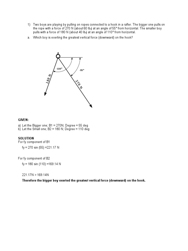 1.A Forces, Components and Resultant | PDF | Euclidean Vector | Motion (Physics)