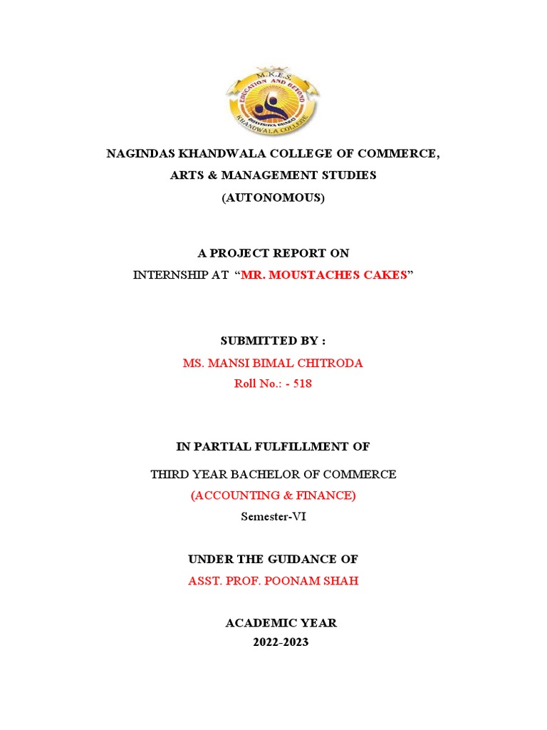 Internship Project 1st 2 Pages 22-23 | PDF