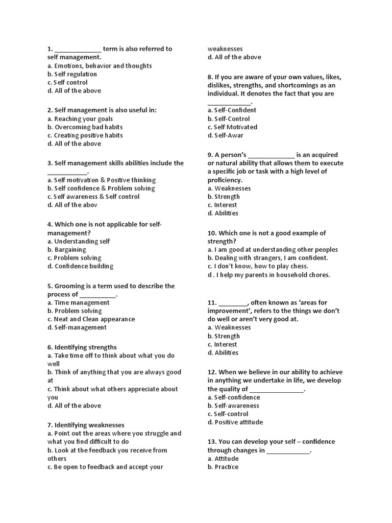 Employability Skills Mcqs | PDF | Entrepreneurship | Computer Data Storage