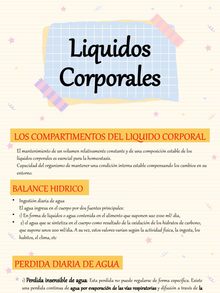 3.liquidos Corporales | PDF | Sangre | Agua