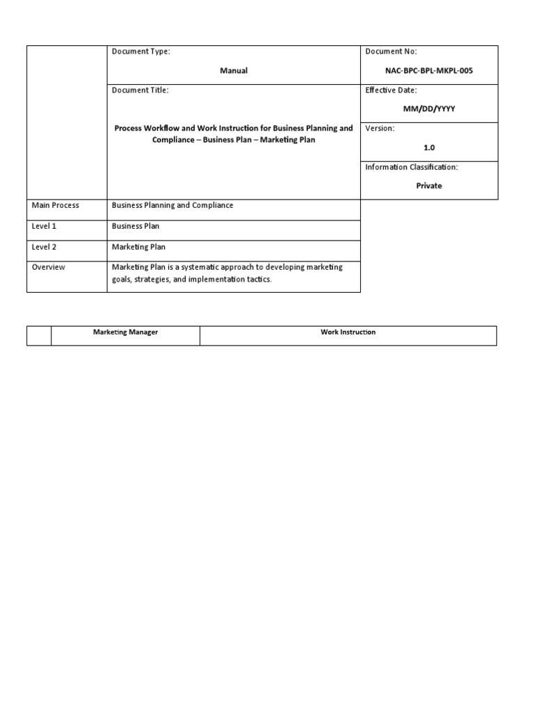 BPC-Business Plan-Marketing Plan | PDF | Marketing | Brand