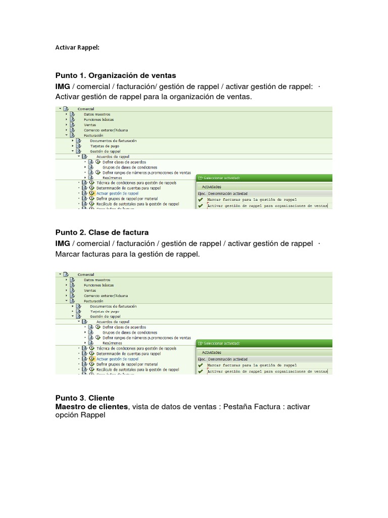 Activar Rappel SD | PDF