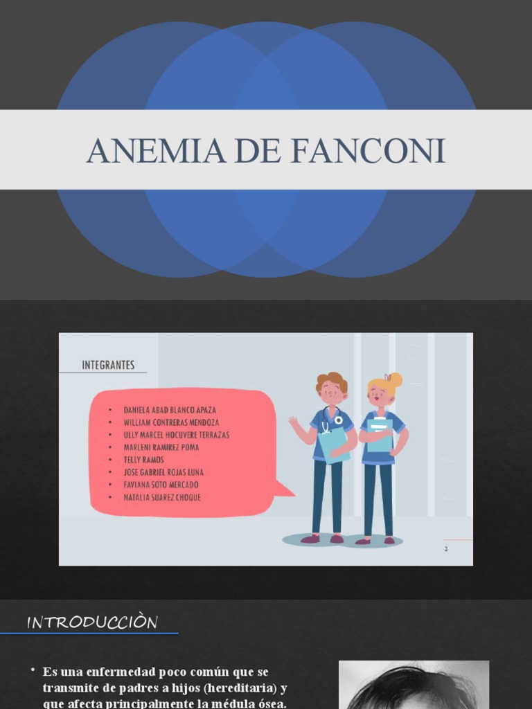 Anemia de Fanconi | PDF | Leucemia | Cáncer
