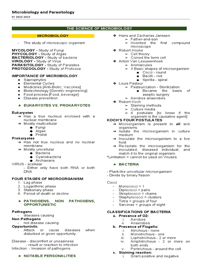 Microbiology and Parasitology | PDF | Microbiology | Staining