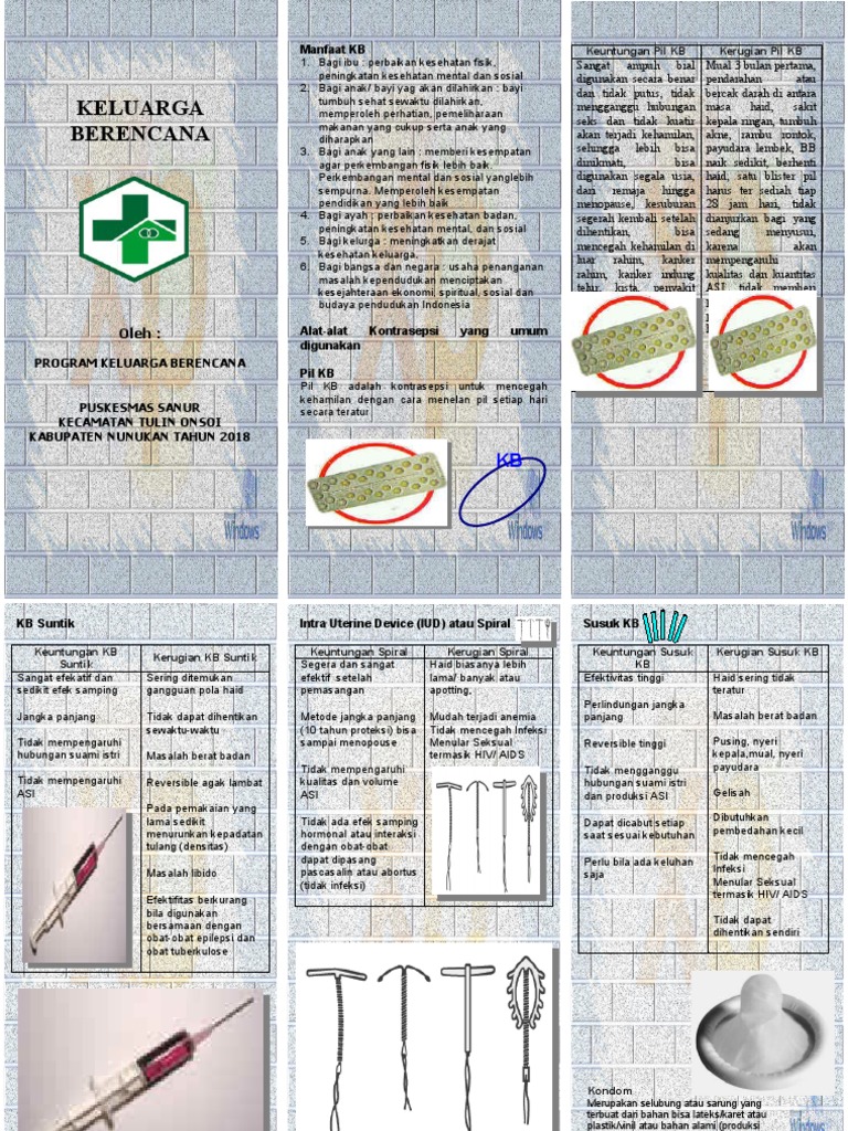 Leaflet Keluarga Berencana | PDF
