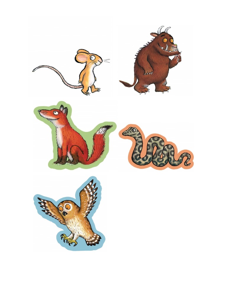 Gruffalo Animals Printable Color PDF Free PDF | PDF