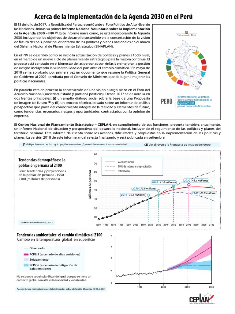 A.10 Agenda 2030 - Pre Imagen Al 2030 - PGG y Desarrollo Integral PDF | PDF | Sustentabilidad | Perú