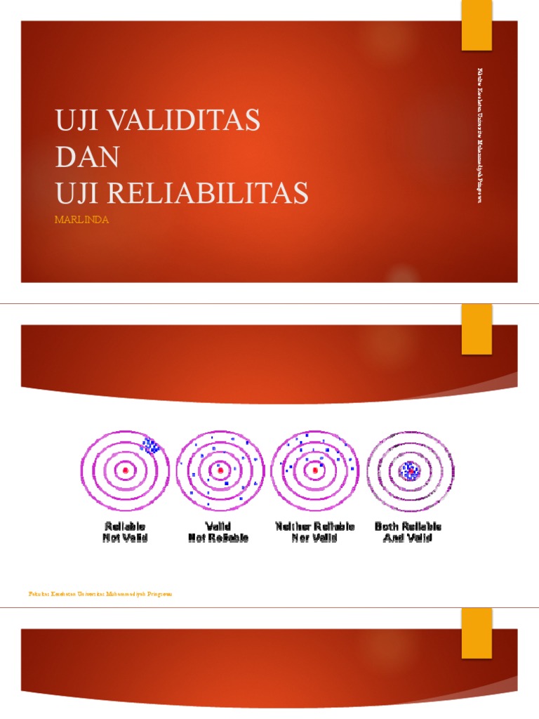 UJI VALIDITAS Dan RELIABILITAS | PDF