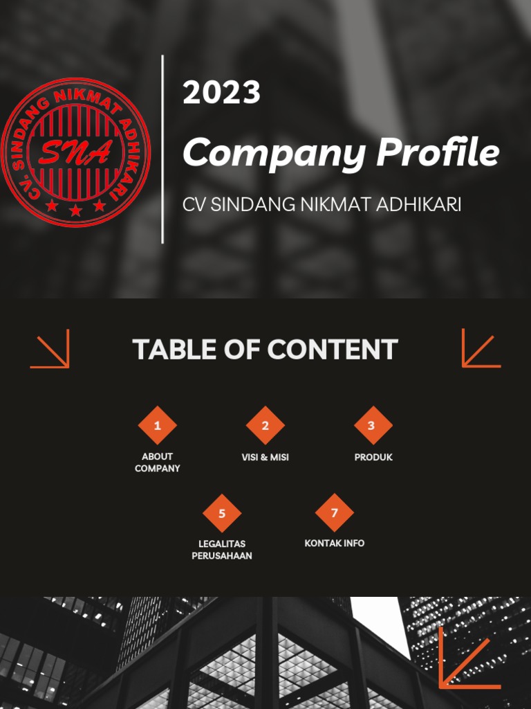 Company Profile CV SINDANG NIKMAT ADHIKARI | PDF