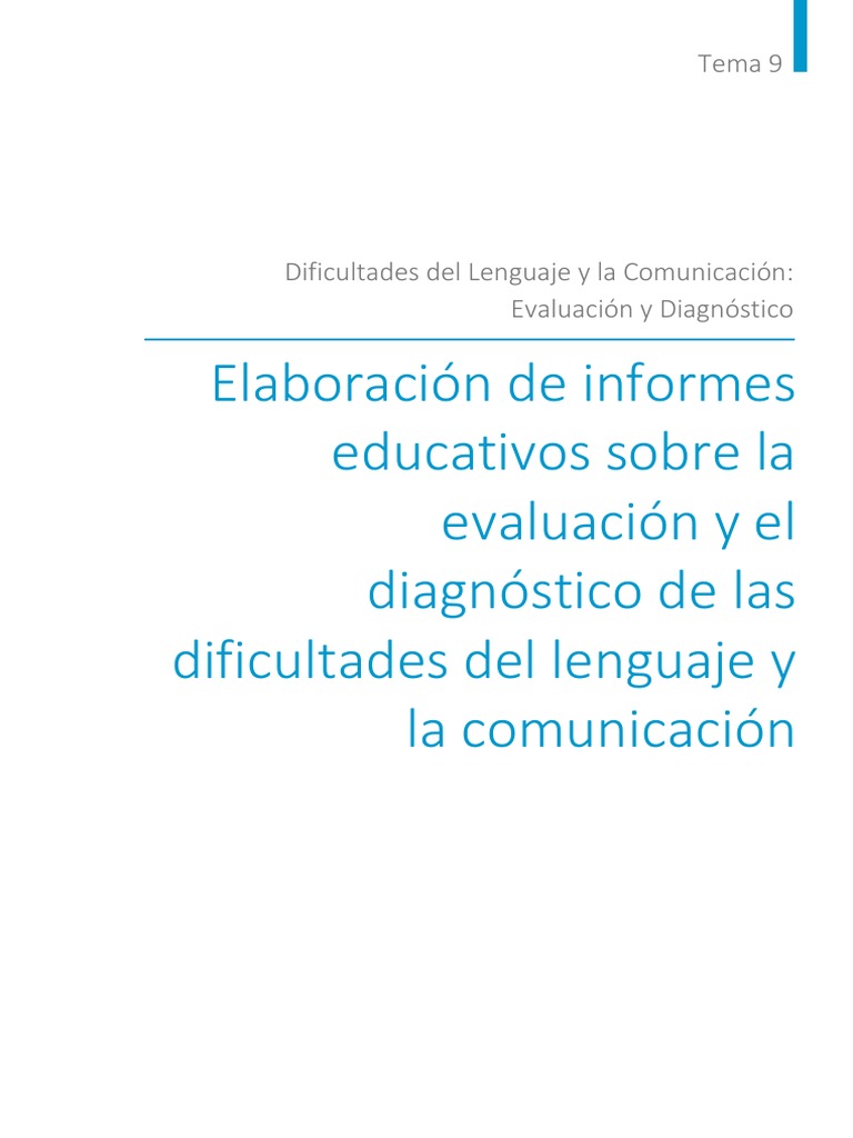 Tema9 PDF | PDF | Evaluación | Comunicación