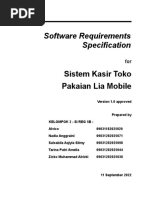 Contoh Dokumen Software Requirement Specification (SRS) | PDF