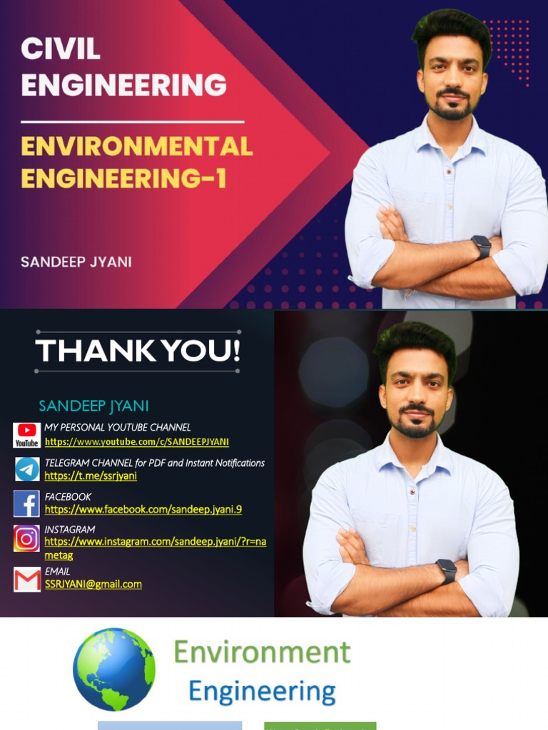Complete PDF Environmental Engineering 1 by Sandeep Jyani Sir PDF | PDF
